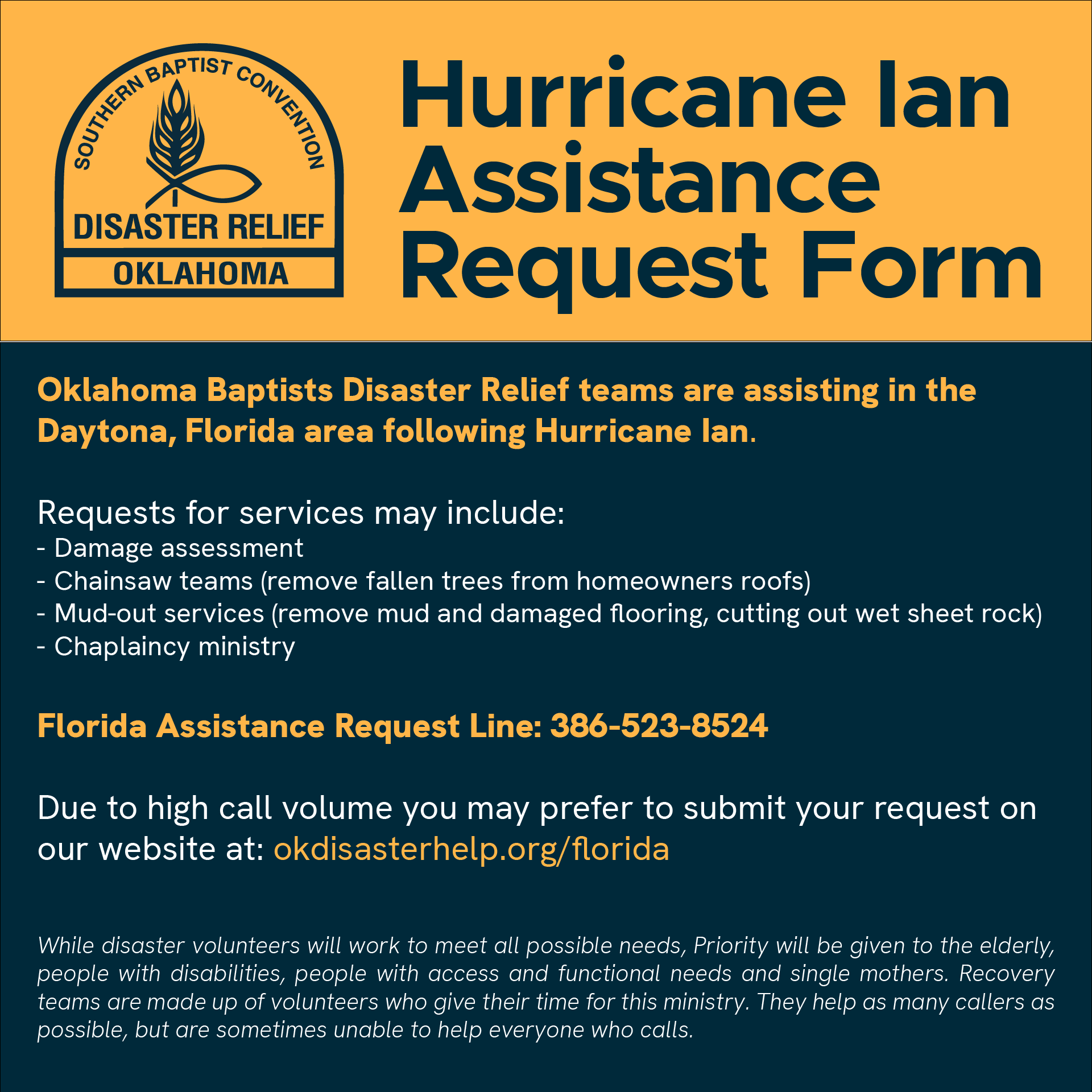 Oklahoma Baptist Disaster Relief